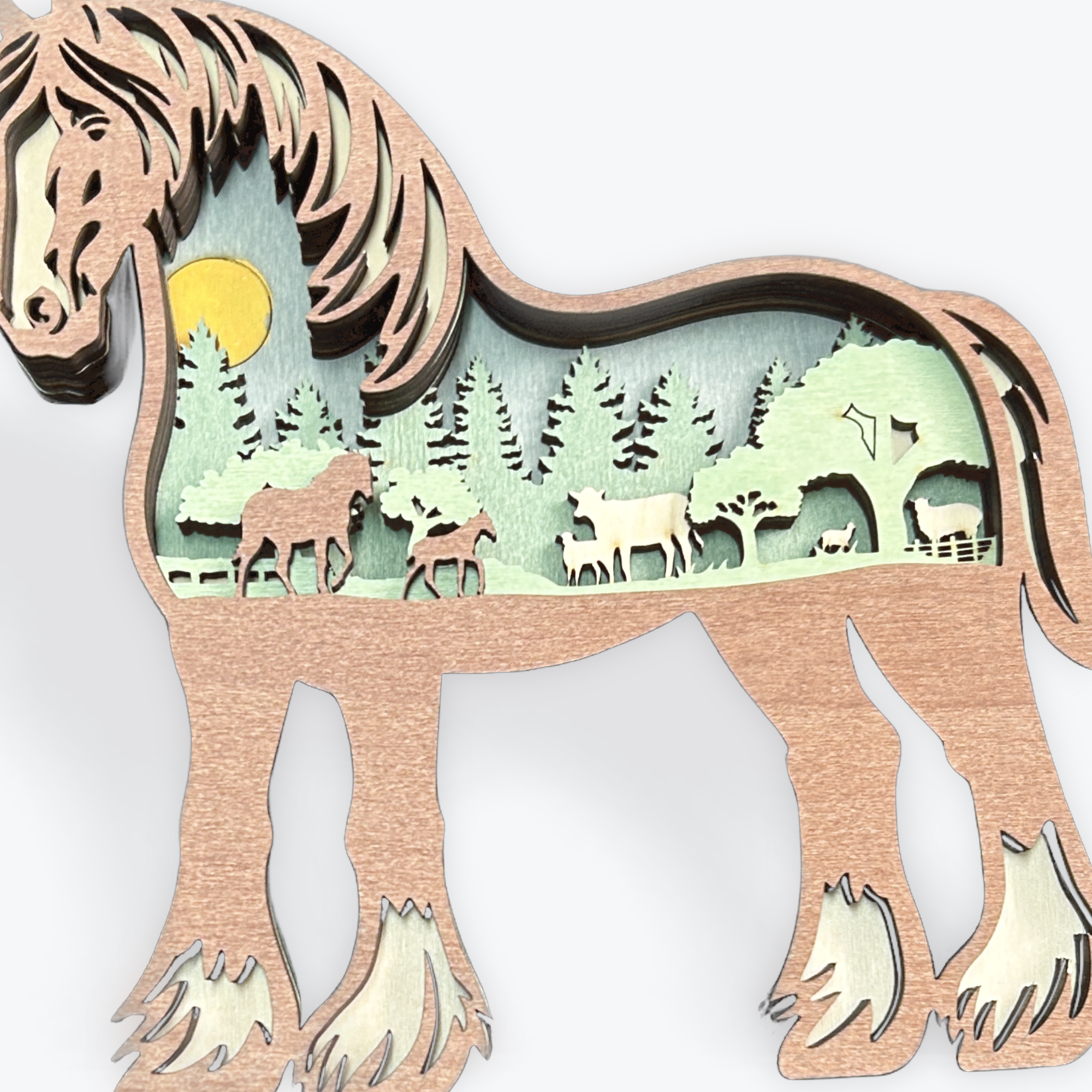 Custom Cut Out Wooden Collectible Clydesdale | Grant's Farm, LLC